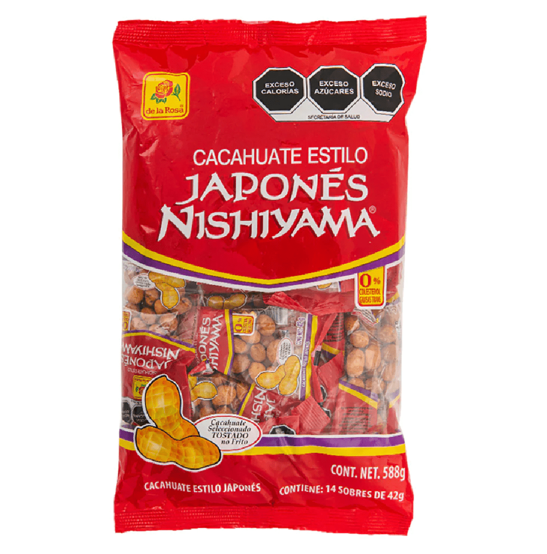 Cacahuate Japonés Nishiyama 14 piezas 42 grs – Mundo Fiesta