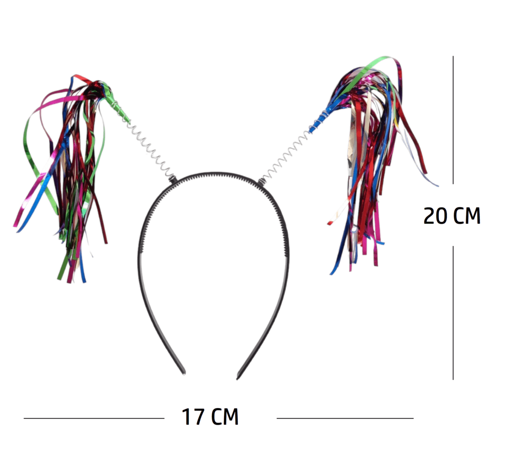 12 Diademas con motitas de colores – Mundo Fiesta