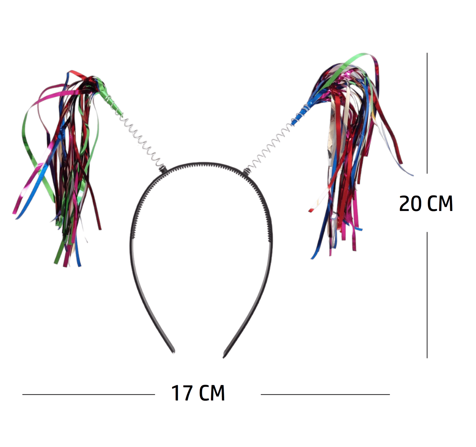 12 Diademas con motitas de colores – Mundo Fiesta