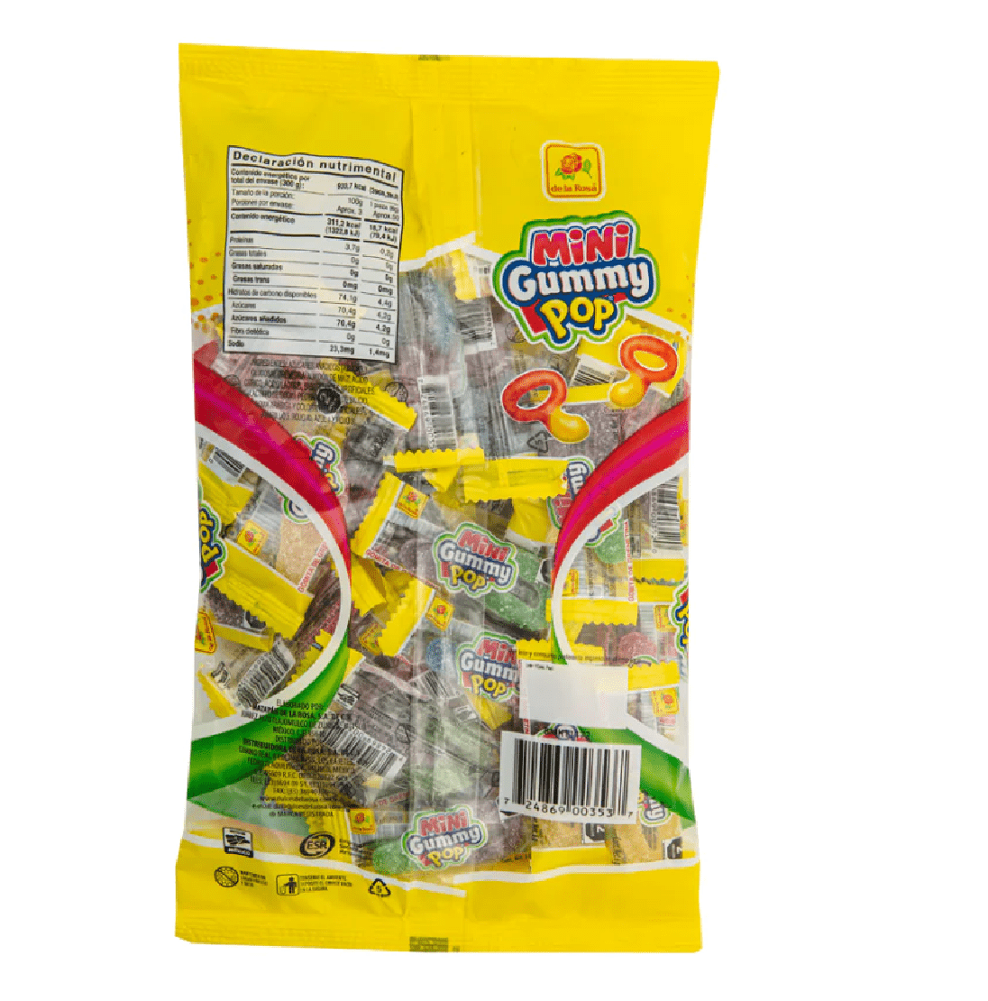 Gomitas Mini Gummy Pop Envoltura Individual 50 piezas 6 grs – Mundo Fiesta