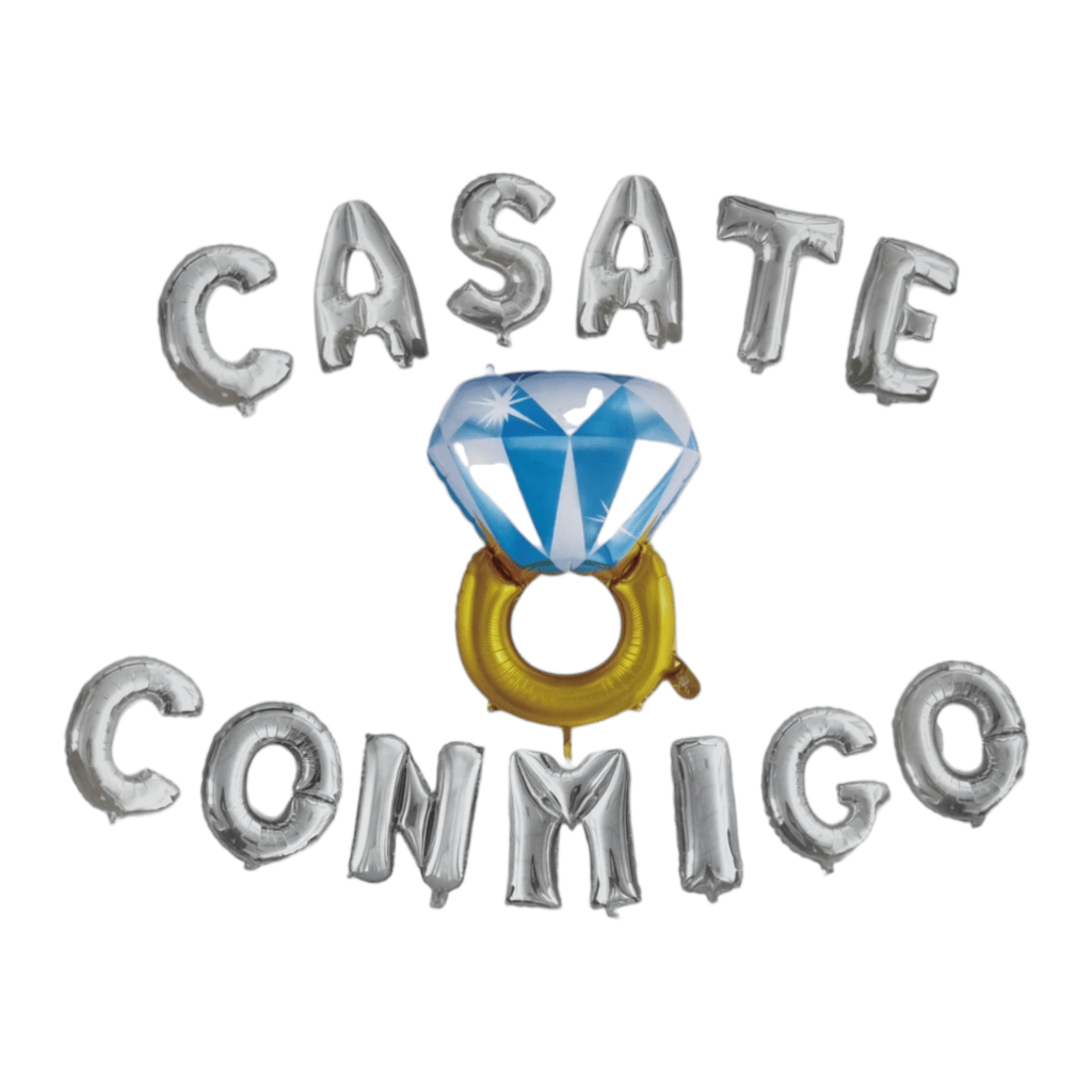 Letrero de globo casate conmigo – Mundo Fiesta