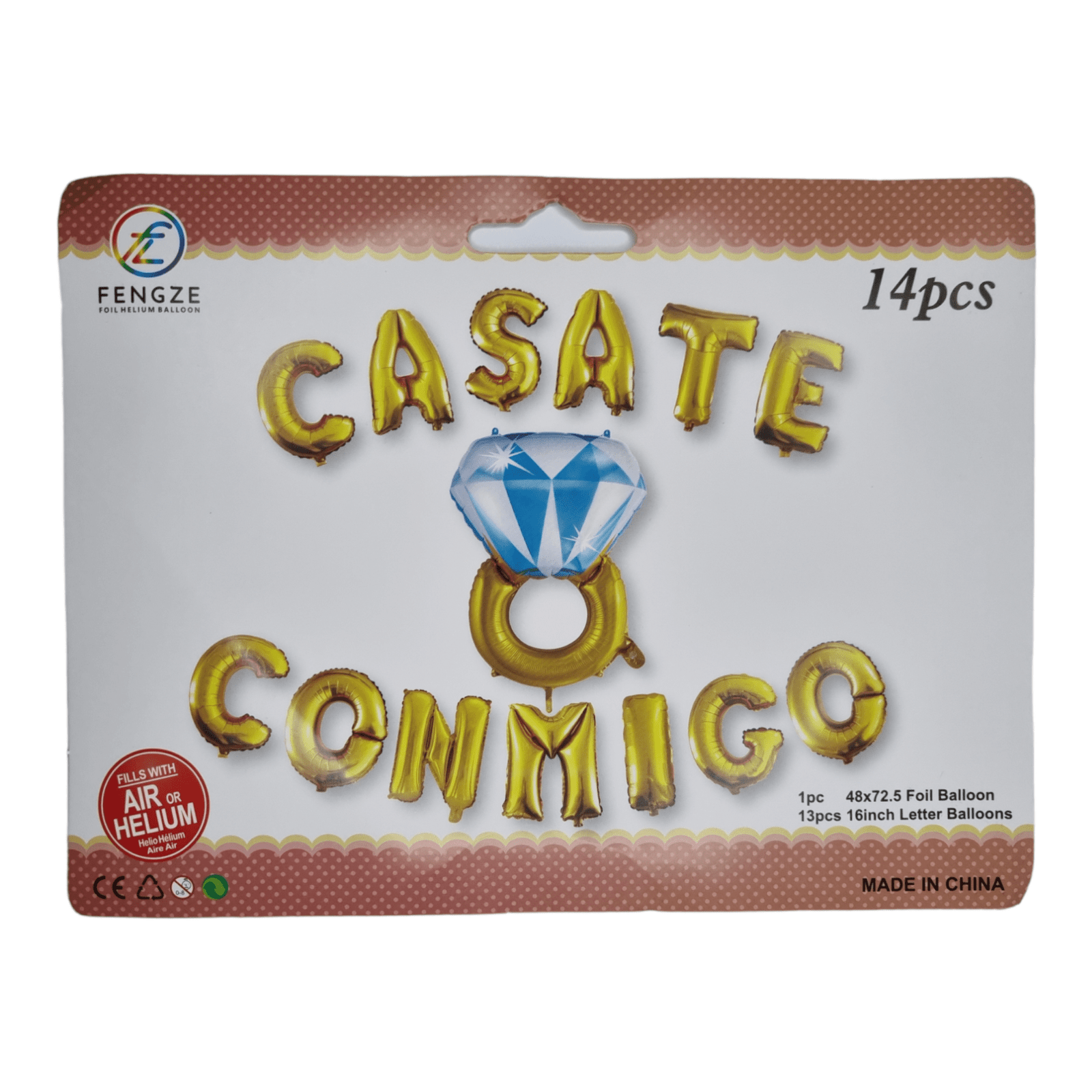 Letrero de globo casate conmigo – Mundo Fiesta