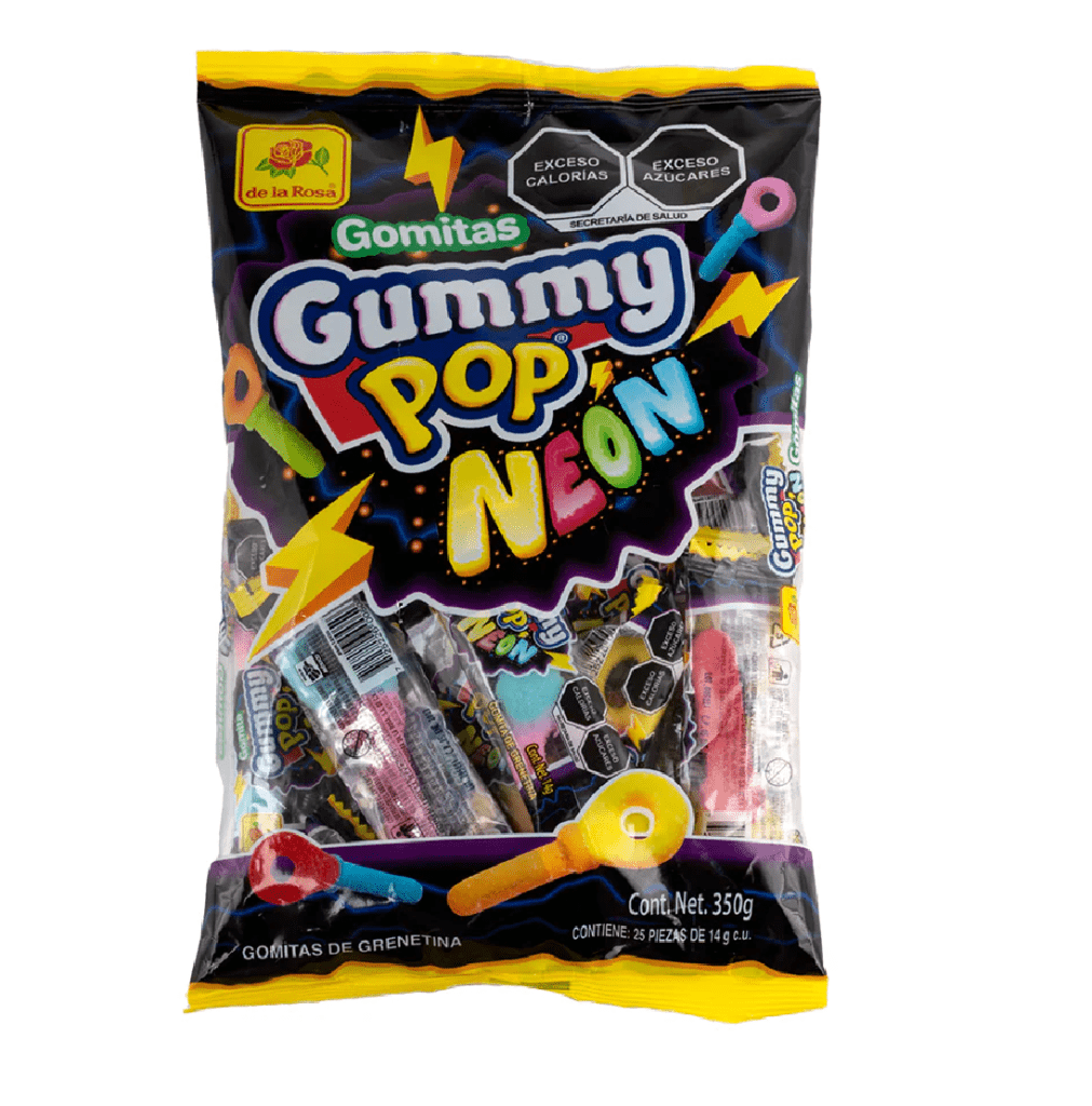 Gomitas Gummy Pop NEON 25 piezas 14 grs – Mundo Fiesta